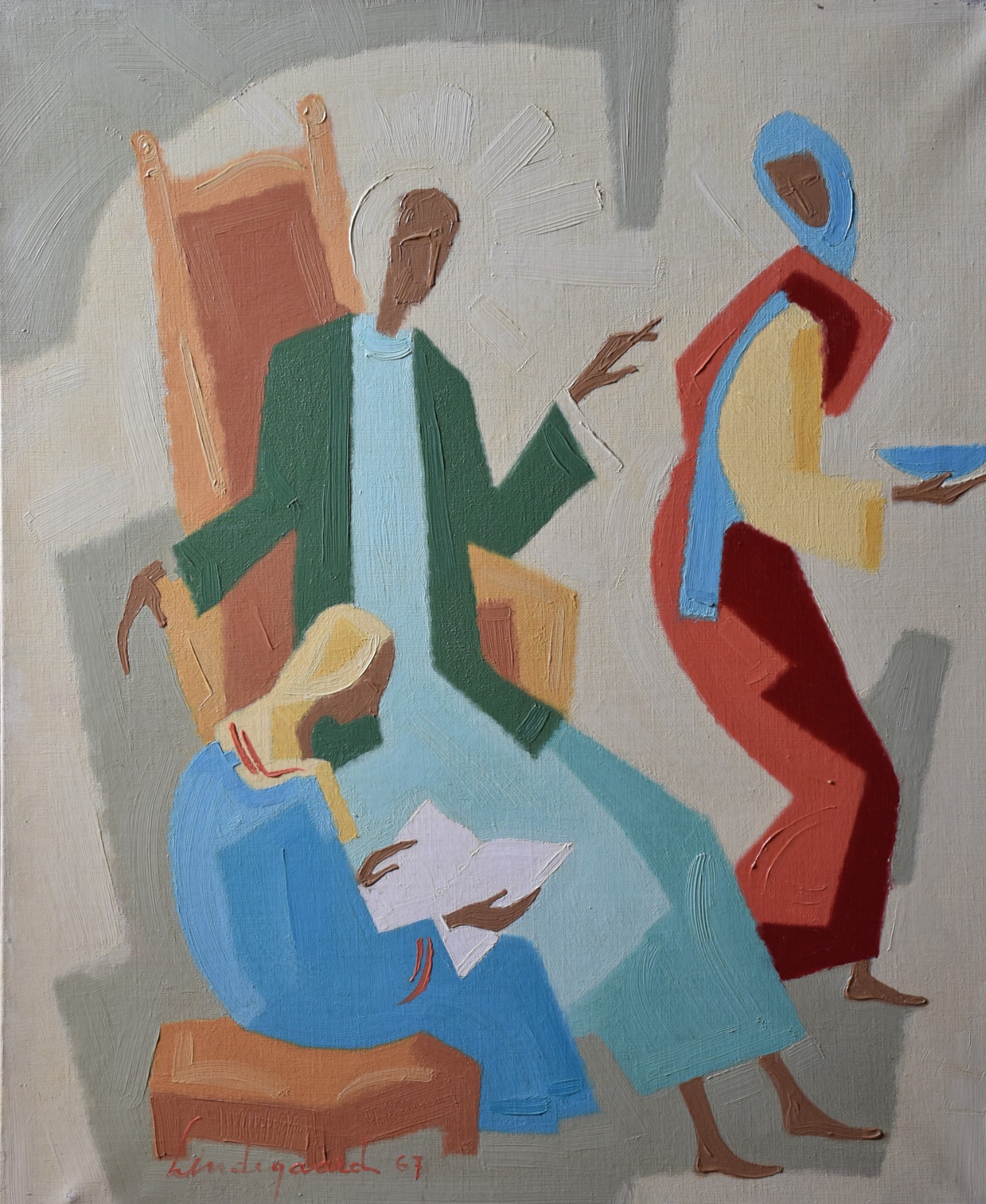 Art biblique - peintures à l'huile :: Henri_Lindegaard